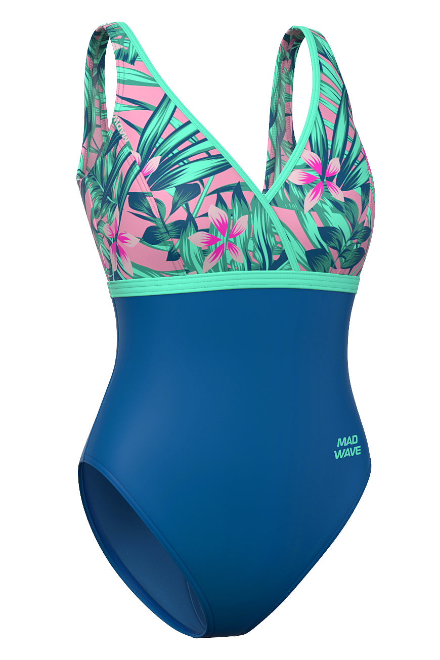 MAD WAVE Women swimsuit bodyshaping Shape Anti-chlor בגד ים שלם מחטב ל ...